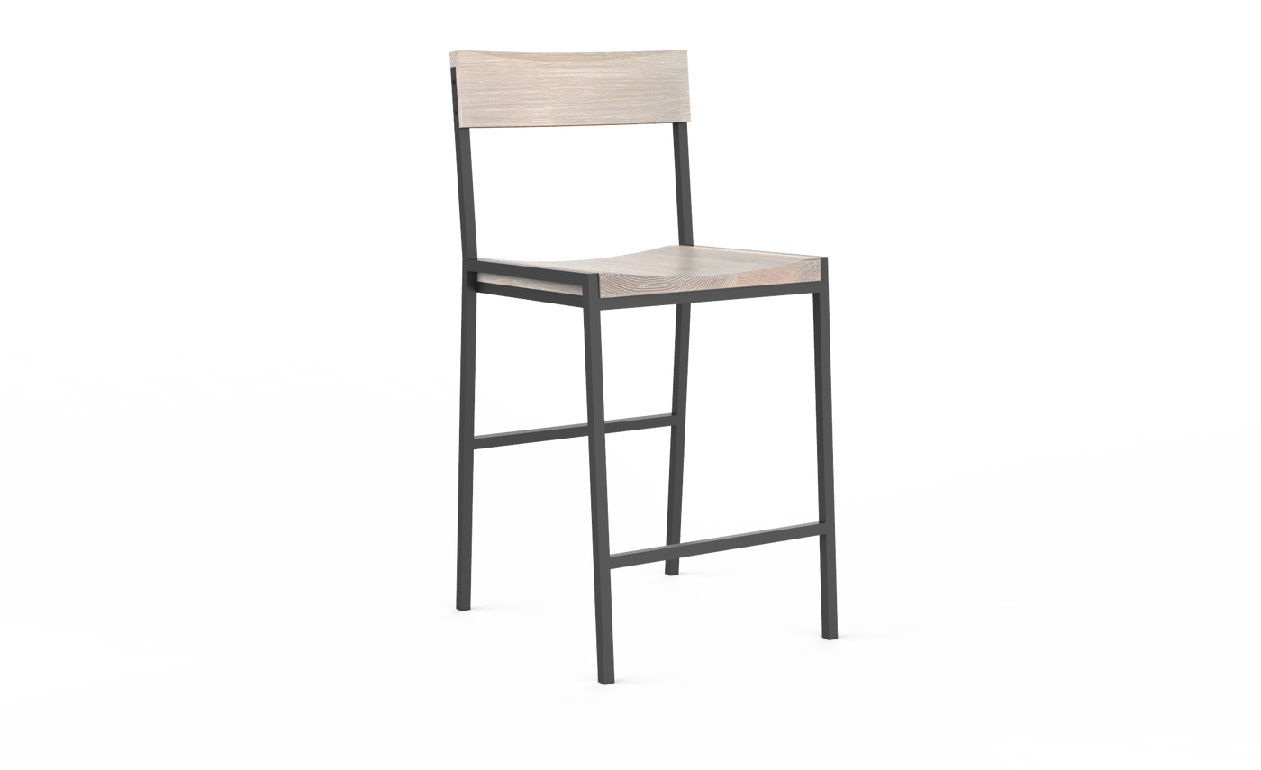 Custom Built Premium Metal Stool Seating | Solid Wood, Handcrafted ...