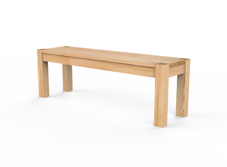 Custom Built Parsons Bench | Solid Wood, Handcrafted, Industrial and ...