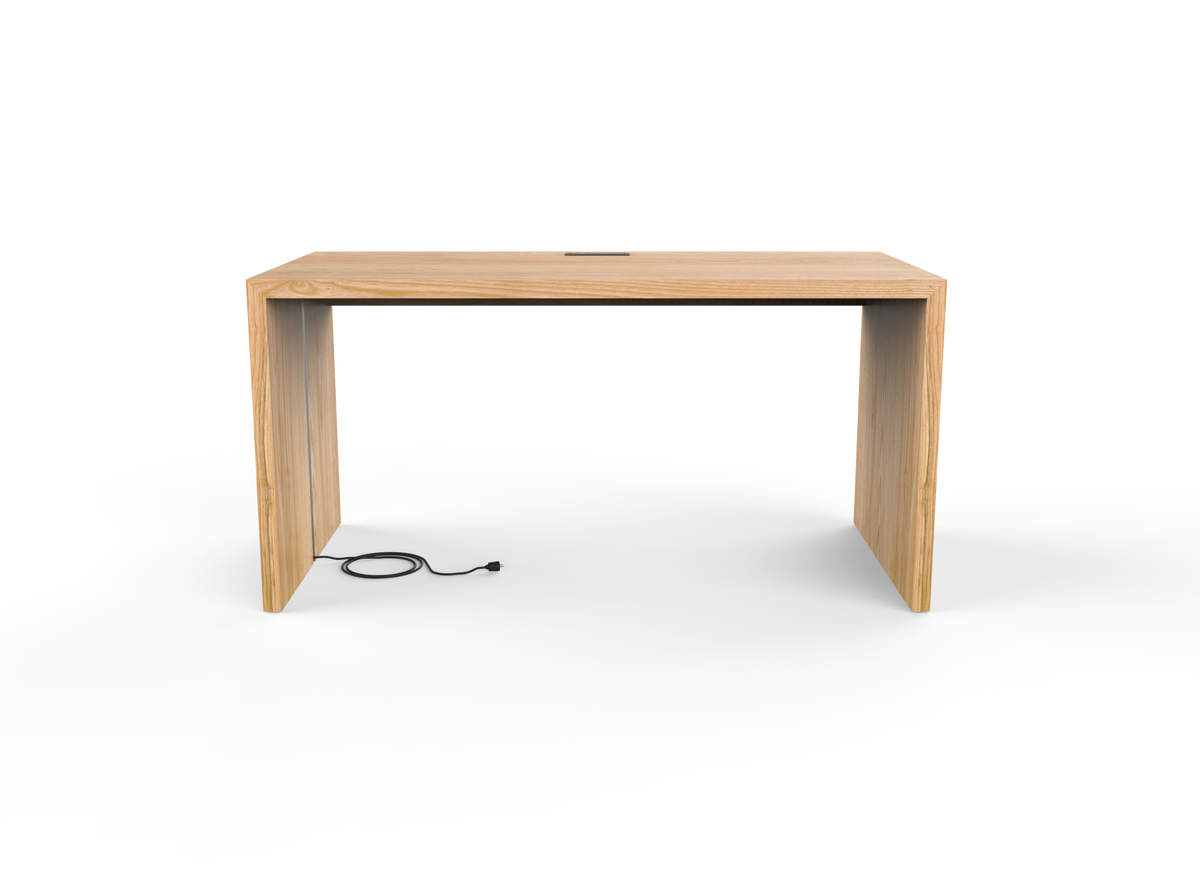 Custom Built Waterfall Desk | Solid Wood, Handcrafted, Industrial and ...